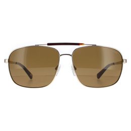 Guess Aviator Unisex Gold Braun GU5210