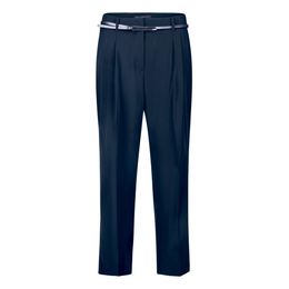Betty Barclay Damen Stoffhose "Damen unifarben"dunkelblau, Gr. 40, Obermaterial: 96% Polyester, 4% Elasthan, Hosen
