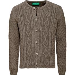 Country Line Zopfstrickjacke Braun (Gr&ouml;&szlig;e: 54)