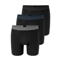 Schiesser Herren Langer Boxer, Gr. 4901, sortiert, Obermaterial: 95% Baumwolle, 5% Elasthan, Unterhosen
