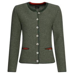 Geiger Links-Links-Strickjacke Gr&uuml;n/Orange (Gr&ouml;&szlig;e: 44)