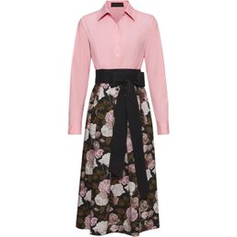 Reitmayer Baumwollkleid mit Blumenrock Ros&eacute;/Schwarz (Gr&ouml;&szlig;e: 44)