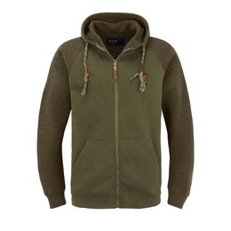 INDICODE Jeans Sweatjacke 'Terence' Herren Gr&ouml;&szlig;e XXL oliv