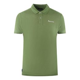 Aquascutum Marke Logo Schlichte Armee Gr&uuml;n Polo-Shirt
