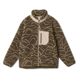 Tchibo - Kinder-Teddyfleecejacke - Jungen - Gr. 158/164 - olivgr&uuml;n