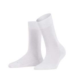 Falke Damen Socken "Sensitive London", Gr. 35, wei&szlig;, Baumwollmischung, Socken, mit anatomischer Passform, aus hautschmeichelnder Baumwolle