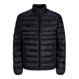 Jack & Jones JACK & JONES Herren Steppjacke "JJEKINGSLEY LIGHT PUFFER COLLAR NOOS"schwarz, Gr. S, unifarben, Web, Obermaterial: 100% Nylon, Jacken, Kunstfaser,