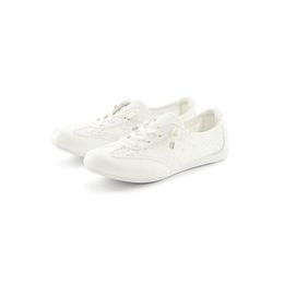 Lascana Sneaker 'Freizeitschuh, Halbschuh, Slip-On-Sneaker,' wei&szlig; Gr. 44 f&uuml;r Damen. Mit Spitze
