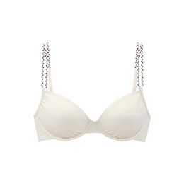 s.Oliver B&uuml;gel-Bikini-Top 'Ada' beige Gr. 40 Cup E. Mit Flechtdetails. Mit B&uuml;gel. Nachhaltig.
