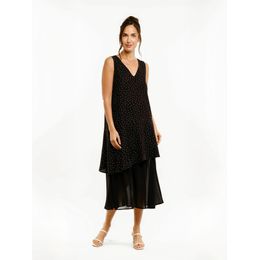 Damen Maxikleid "Libert&eacute; Essentiel Dress TIT"schwarz small dot, Gr. S, LIBERT&Eacute; ESSENTIEL, Obermaterial: 85% Viskose, 15% Polyamid, Kleider