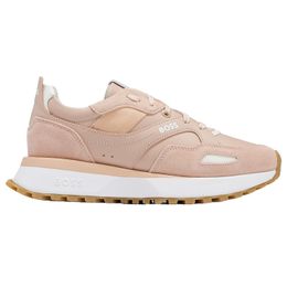 BOSS - Sneaker f&uuml;r Damen, Leder (Hellbeige)