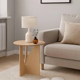 Pharao24.de Beistelltisch Sofatisch in modernem Design - Eichefarben