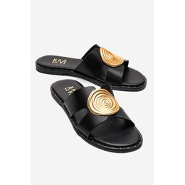 Nolita Leder-Slide-Sandale