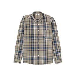 Garcia Button Up Shirt male size XXL Navy / Brown / Off white