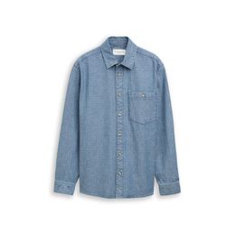 Tom Tailor Button Up Shirt male size XXL Blue denim