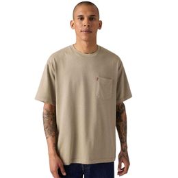 Levi's Levis - "Classic" T-Shirt f&uuml;r Herren, Tasche, Schwer (Khaki)