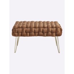 IMPRESSIONEN Bank, Braun, Gr. H/B/T ca. 42/77/37 cm, B&auml;nke & Hocker, Material: MDF
