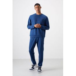 Bedrucktes Fleece-Sweatshirt- und Hosen-Set