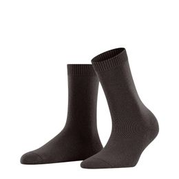 Falke Damen Socken "Cosy Wool", Gr. 35, braun, Obermaterial: 31% Wolle WO. 27% Viskose CV. 24% Polyamid PA. 18% Kaschmir WS., glatt, Socken