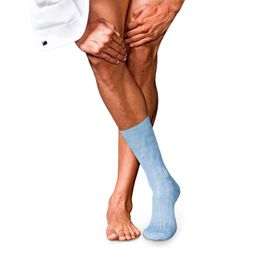 Falke Damen Socken "No. 2 Finest Cashmere", Gr. 45, blau, Obermaterial: 87% Kaschmir WS. 13% Polyamid PA., Socken
