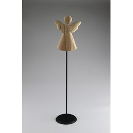 AM Design Dekofigur "Weihnachstsdekoration aus Holz", B/H/T: 10,5cm x 45cm, beige, Wohnzimmer, Dekofiguren, 2er Set, BxH: 10,5x45 cm