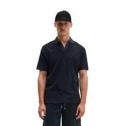 Marc O'Polo MARC O'POLO Herren Poloshirtschwarz navy, Gr. XXL, Frottee, Obermaterial: 100% Baumwolle, Shirts, regular aus weichem Jersey-Frottee