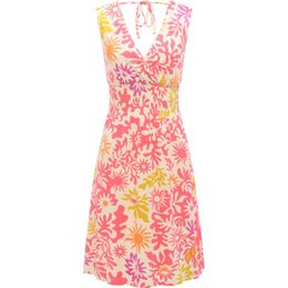 Ragwear Damen Sommerkleid "Aini Print"mehrfarbig, Gr. L, Material: 95% Viskose, 5% Elasthan, Kleider, Leichtes gemustertes Damen Kleid