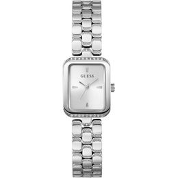 Guess Damen Quarzuhr "ISLA", silber, Armbanduhren, Armbanduhr, Damenuhr, Edelstahlarmband
