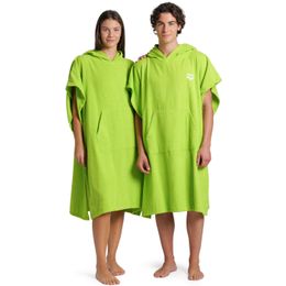 Badeponcho arena, gr&uuml;n, Baumwolle, Hausm&auml;ntel, "arena Unisex Baumwoll Poncho Bademantel", Duschen, Strand, Sport, Schwimmbad, Sauna, Baumwolle,