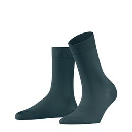Falke Damen Socken "Cotton Touch", Gr. 35, gr&uuml;n, Obermaterial: 62% Baumwolle CO. 33% Polyamid PA. 5% Elasthan EL., glatt, Socken