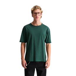 Marc O'Polo Herren T-Shirt "aus weichem Slub-Jersey"dunkelgr&uuml;n 2847, Basic, Gr. S, MARC O'POLO DENIM, unifarben, Obermaterial: 100% Baumwolle, Shirts