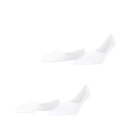 Burlington Damen F&uuml;&szlig;linge "Everyday 2-Pack", Gr. 35, wei&szlig;, Obermaterial: 74% Baumwolle CO. 23% Polyamid PA. 3% Elasthan EL., glatt, Socken
