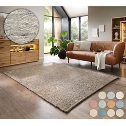 Wollteppich OTTO HOME, B:40cm H:12mm L:60cm, braun, Schurwolle, Wohnzimmer, Teppiche, "Pirker, handgewebt", Handwebteppich, meliert, reine Wolle,