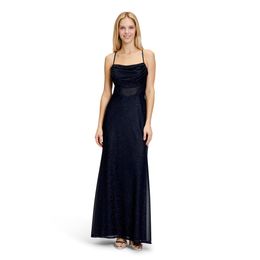 Vera Mont Damen Abendkleid "Damen im Glitzer-Look", blau, Gr. 40, Netz, Obermaterial: 100% Polyester. Futter: 100% Polyester, Kleider, Transparent