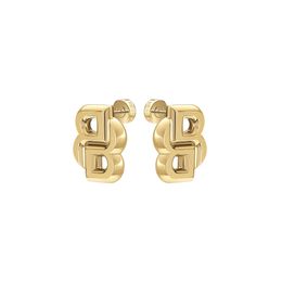 BOSS Damen Paar Ohrstecker "DOUBLE B", Edelstahl, gold, Edelstahl, Ohrringe