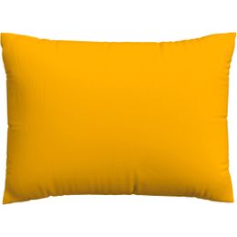 Kissenbezug Schlafgut, B:70cm L:90cm, gelb, Mako-Satin, Obermaterial: 100% Baumwolle, Kissenbez&uuml;ge, "Premium Kissenbezug Woven Satin (1 St)",