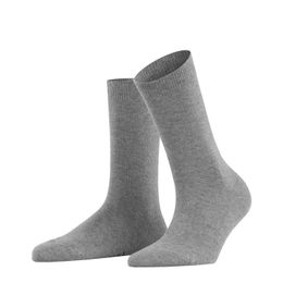 Falke Damen Socken "Family", Gr. 35, grau, Obermaterial: 92% Baumwolle CO. 7% Polyamid PA. 1% Elasthan EL., glatt, Socken