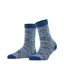 Falke Damen Socken "Family Special Edition", Gr. 35, blau, Obermaterial: 79% Baumwolle CO. 19% Polyamid Polyam.recyc. 2% Elasthan EL., strukturiert,