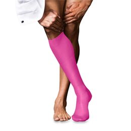 Falke Kinder Kniestr&uuml;mpfe "No. 9 Pure Fil d'&Eacute;cosse", Gr. 45, pink, Obermaterial: 93% Baumwolle CO. 7% Polyamid PA., glatt, Socken