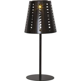 LED Solarleuchte, B:15cm H:35cm L:15cm T:15cm &Oslash;:15cm, schwarz, Parforce Traditional Hunting, Garten, Leuchten, "Solarlampe Sola", Solar-Tischlampe,