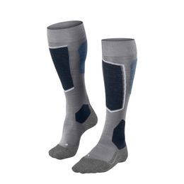 Falke Damen Kniestr&uuml;mpfe "SK6 Pro", Gr. 39, grau, Obermaterial: 38% Polyamid PA. 24% Wolle WO. 18% Lyocell CLY. 18% Polypropylen PP. 2% Elasthan EL.,
