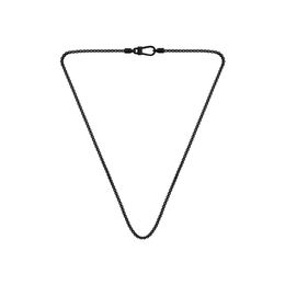 BOSS Herren Edelstahlkette "LIAM", Edelstahl, L: 56 B: 3mm, schwarz, Edelstahl, B:3mm, Halsketten