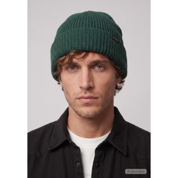Mustang Herren Beanie "Herren Style Flagstaff", gr&uuml;n, Strick, 50% Acryl, 50% Baumwolle, M&uuml;tzen