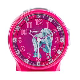 Scout Kinder Kinderwecker "Friends", pink, Wecker, Kinderwecker, Geschenkidee, Kinderzimmer,Schulanfang, Pferd,Lernwecker
