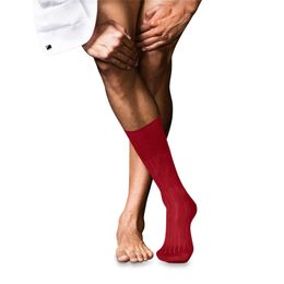 Falke Damen Socken "No. 2 Finest Cashmere", Gr. 39, rot, Obermaterial: 87% Kaschmir WS. 13% Polyamid PA., Socken
