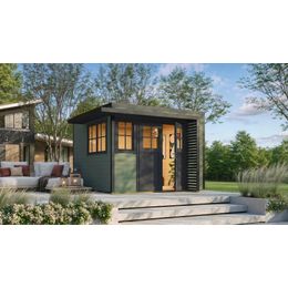 Gartenhaus Weka, gr&uuml;n, Massivholz, Gartenh&auml;user, "Amberley", verschiedene Farben