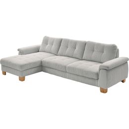 Ecksofa DIE PLANBAR, B:316cm H:86cm T:177cm, grau, 88% Polyester;12% Polyamid, Wohnzimmer, Sofas, "PP-LA19101 L-Form, Breite 316 cm", wahlweise mit
