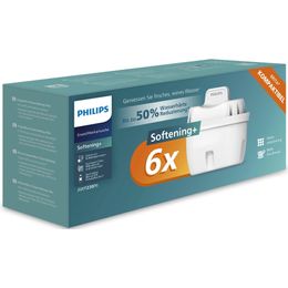 Philips Kalk- und Wasserfilter "Micro X-Clean Softening", 6 Stk., wei&szlig;, Filterkartuschen, 6er Pack Kalk- und Wasserfilter
