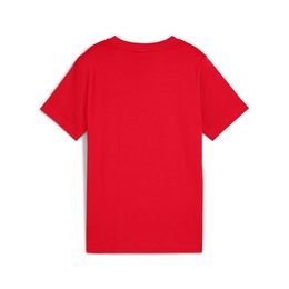 Puma Jungen T-Shirt "ESS 2 COLOR NO1 LOGO TEE B", rot, Gr. 164, bedruckt, Jersey, Obermaterial: 100% Baumwolle, Shirts, mit Rundhalsausschnitt,
