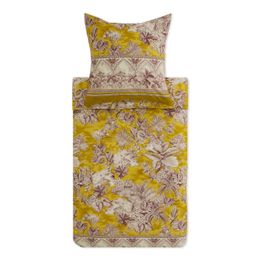 Bettw&auml;sche Bassetti, gelb, Satin, Obermaterial: 100% Baumwolle CO., Bettw&auml;sche, "BOBOLI", Komplette Garnitur